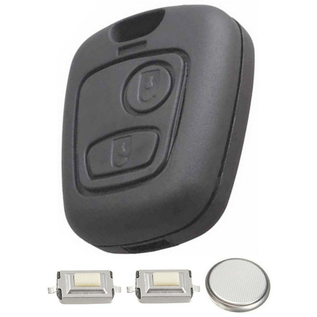 2 Button Remote Key Fob Case Repair Kit for Peugeot 207 307 w/ Logo ...
