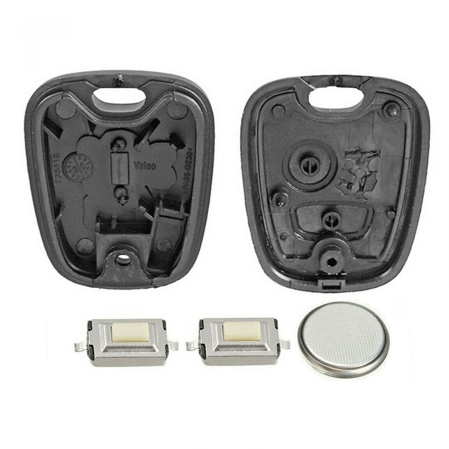 2 Button Remote Key Fob Case Refurbishment Repair Kit For Peugeot 106 ...
