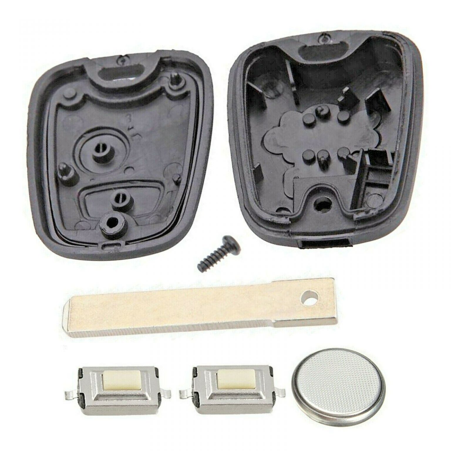 2 Button Remote Key Fob Case Repair Kit for Citroen C1 C2 C3 Pluriel ...