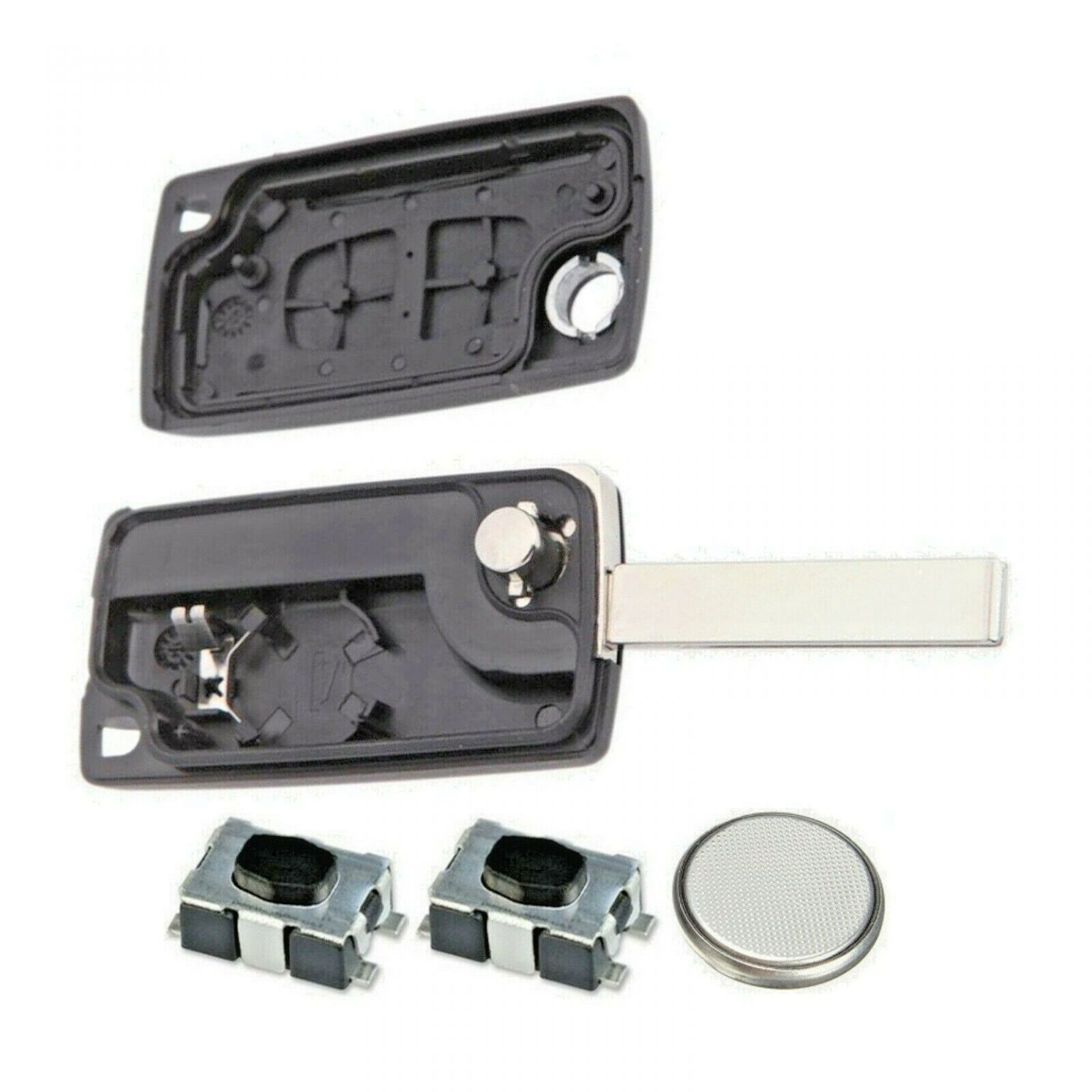 2 Button Replacement Remote Key Fob Case Repair Kit for Citroen ...