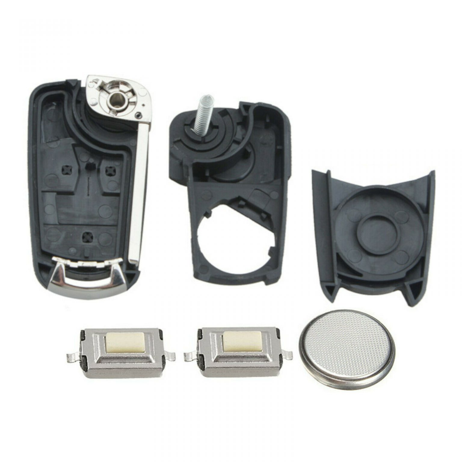 2 Button Remote Flip Car Key Fob Case DIY Repair Kit for Vauxhall Opel ...