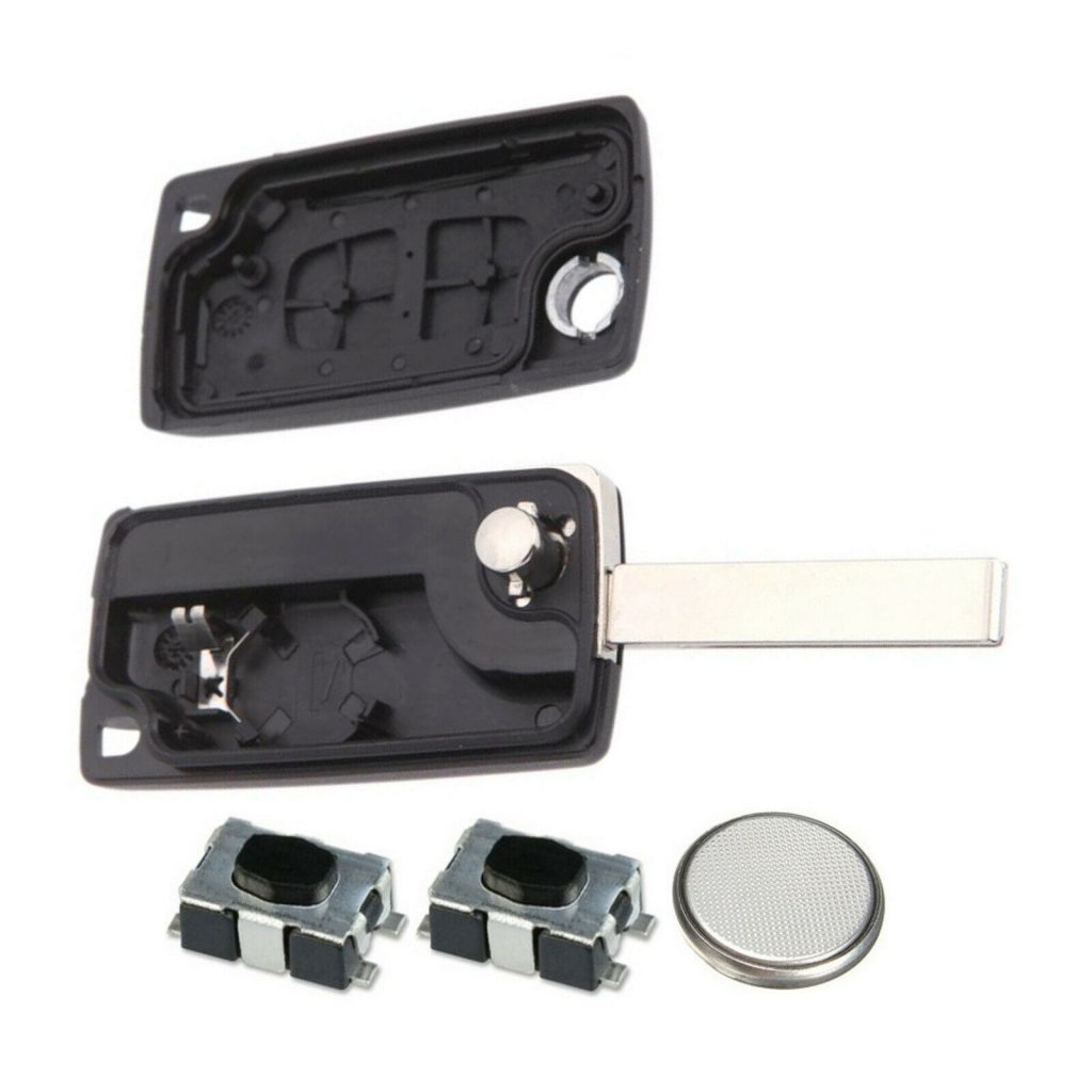 2 Button Remote Key Fob Case Repair Kit For Peugeot 207 307 308 807 ...