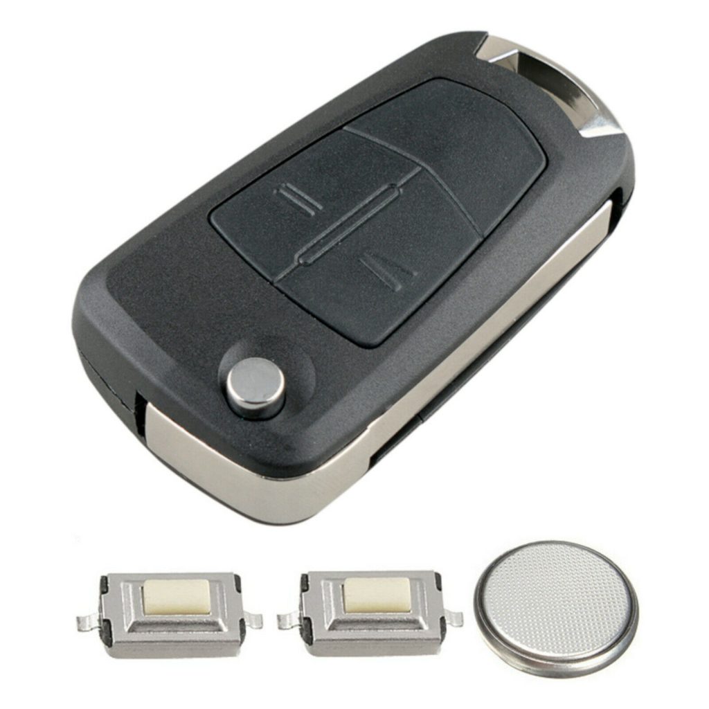 2 Button Remote Flip Car Key Fob Case DIY Repair Kit for Vauxhall Opel ...